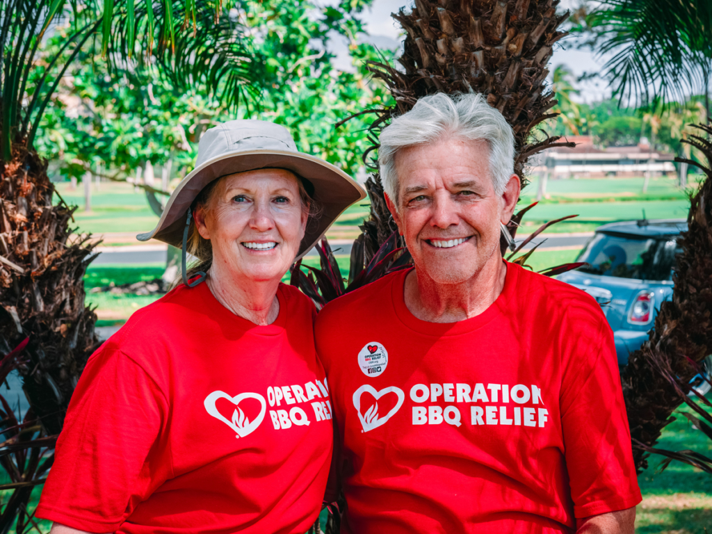 John Webb and Patti Welty - Hawaii 2023 - Operation BBQ Relief