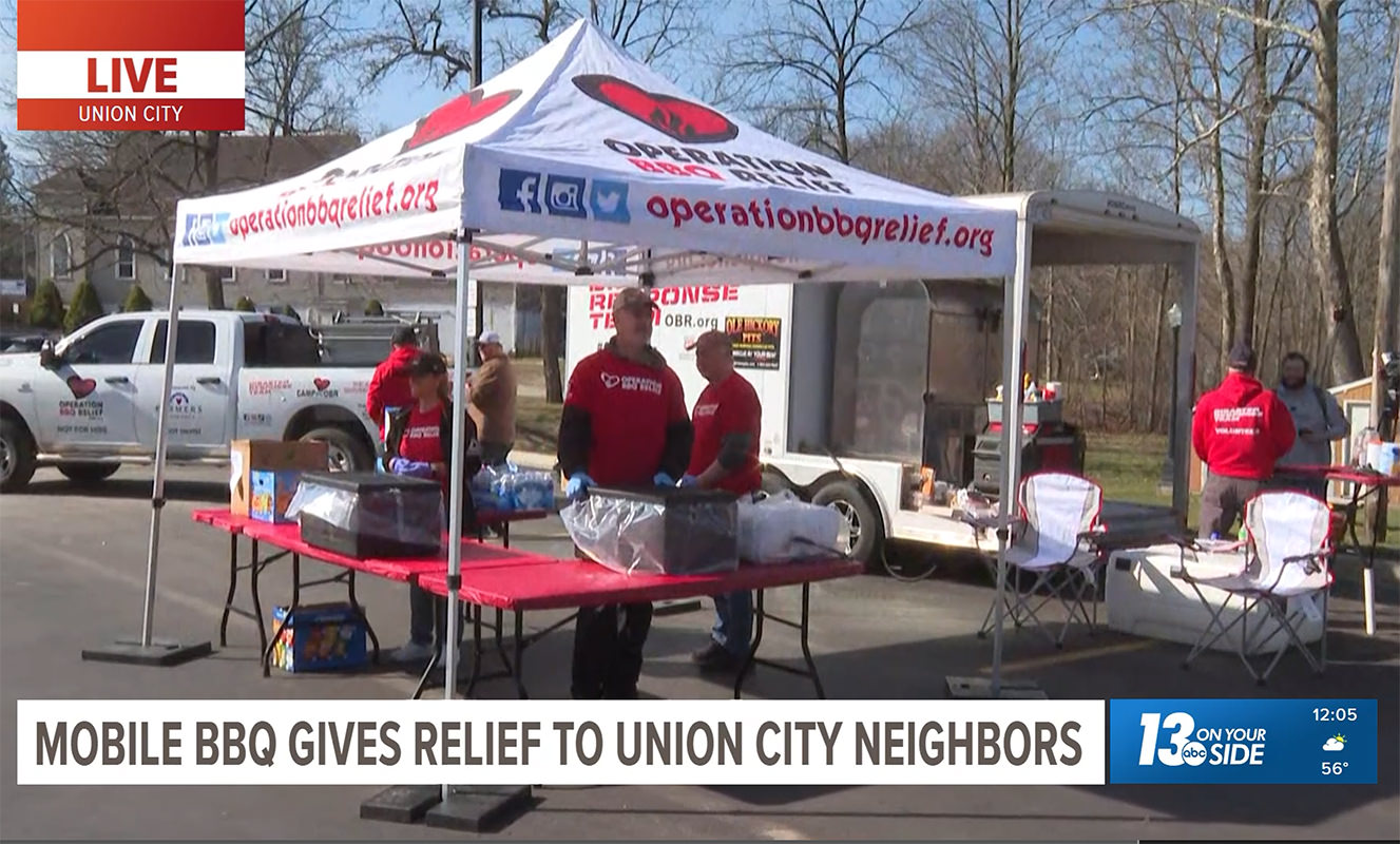 Operation BBQ Relief in Union City, Three Rivers providing hot meals to ...
